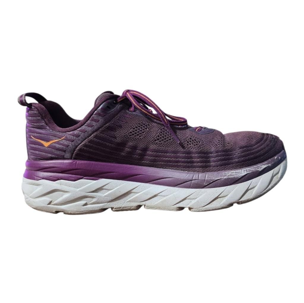 Hoka One One Bondi 6 Purple Athletic Road Running Sneakers - Women's 10 ...