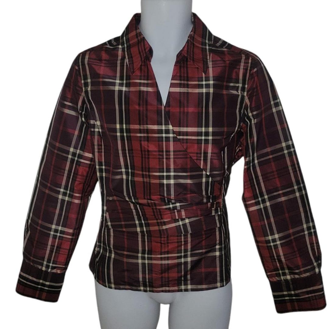 Talbots Gala Silk Taffeta Blouse - Women's - Etsy