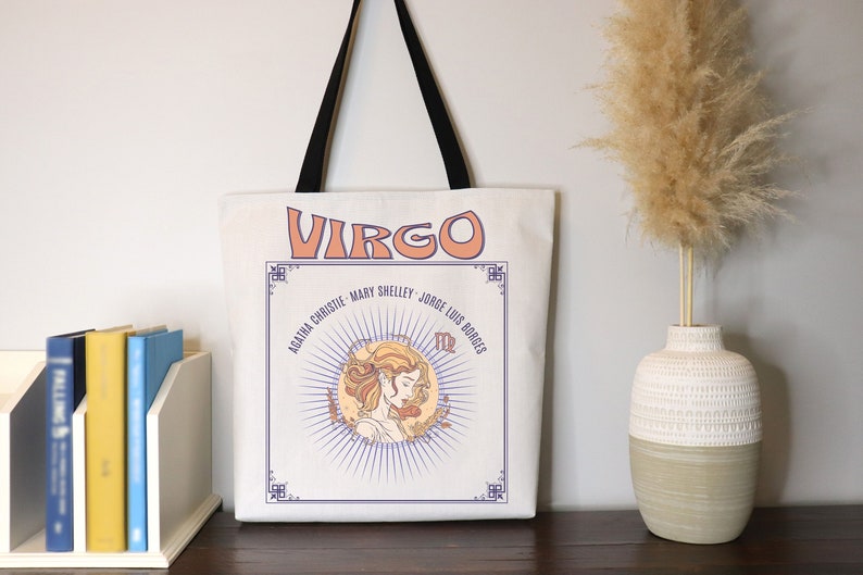 Virgo Zodiac Tote Astrology Tote Virgo Symbol Tote Virgo Bag - Etsy