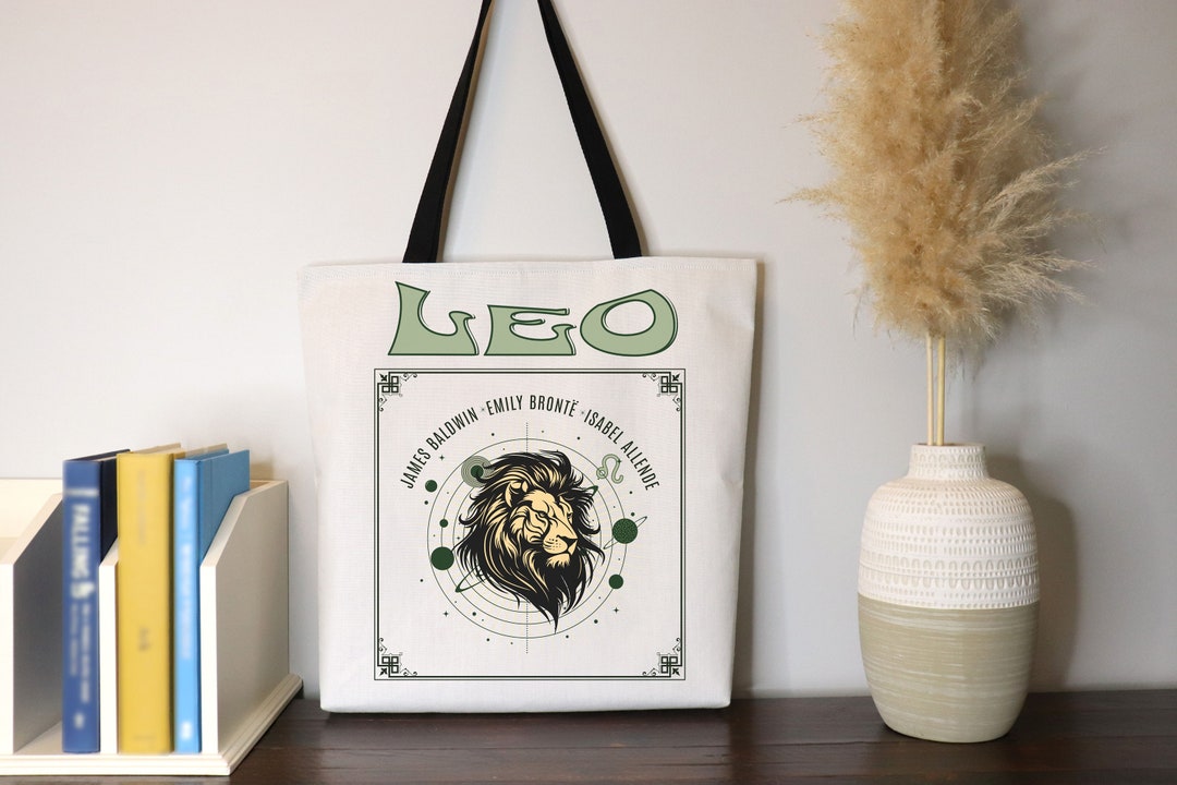 Leo Zodiac Tote Astrology Tote Leo Symbol Tote Leo Bag Birthday Gift ...