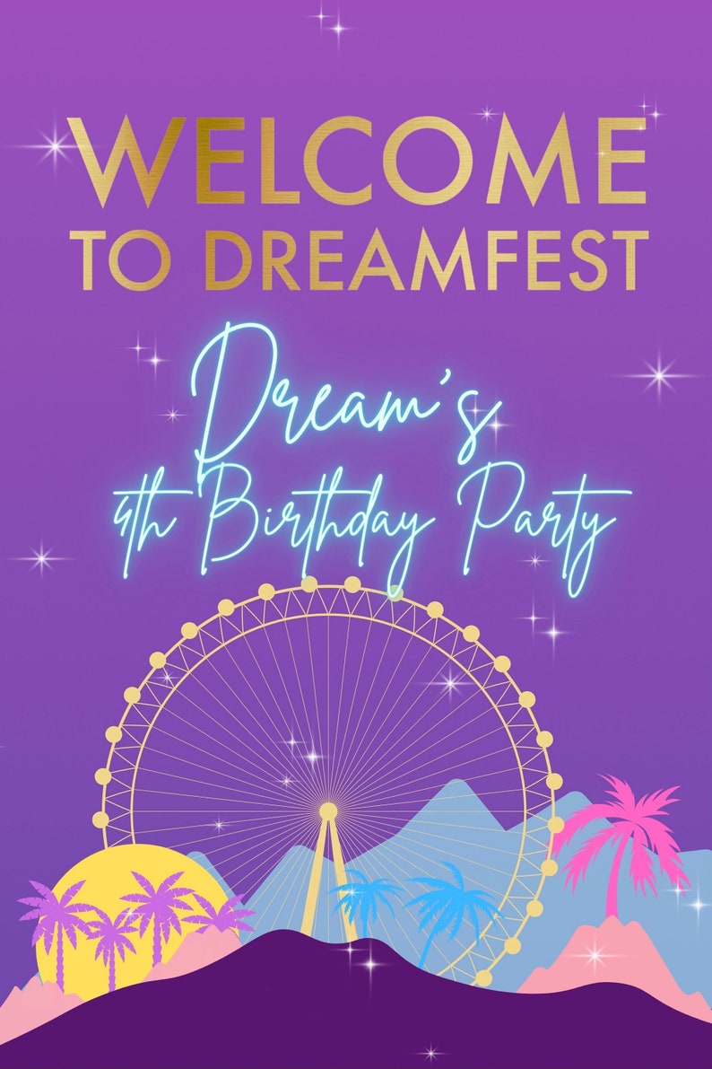 Festival Welcome Sign, Ferris Wheel Welcome Sign, 24 X 36 Welcome Sign ...