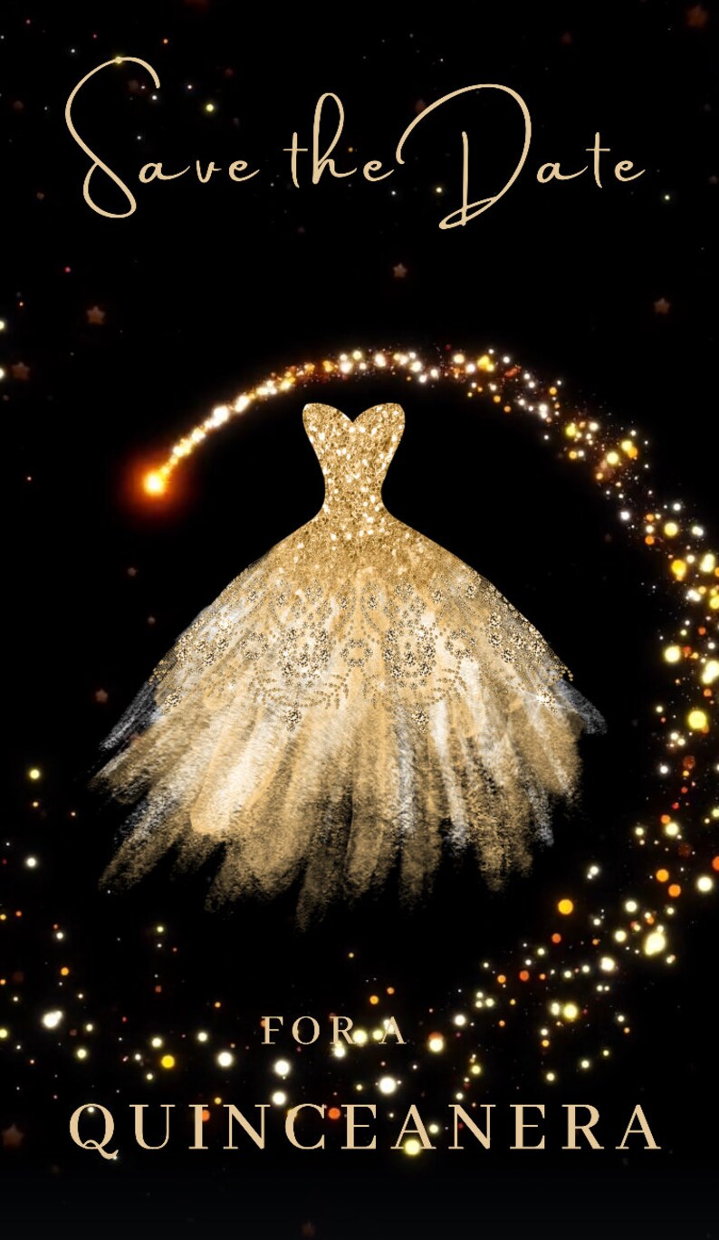 Blue Quinceañera Video Party Invitation, Personalized Quinceanera Video ...