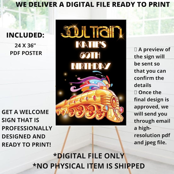 Soul Train Party Invitation - Etsy