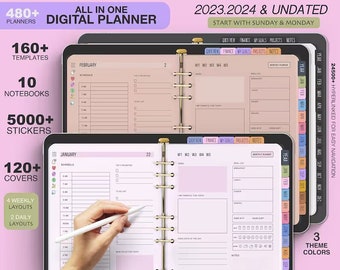2023 Digital Planner, Undated Digital Planner, Goodnotes Planner, iPad ...