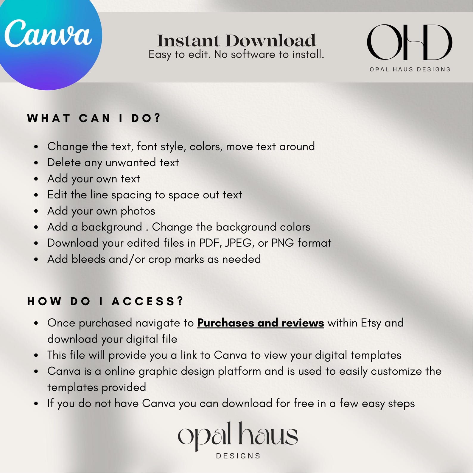 Modern Script | Digital Wedding Signage Package | Canva Digital Product ...