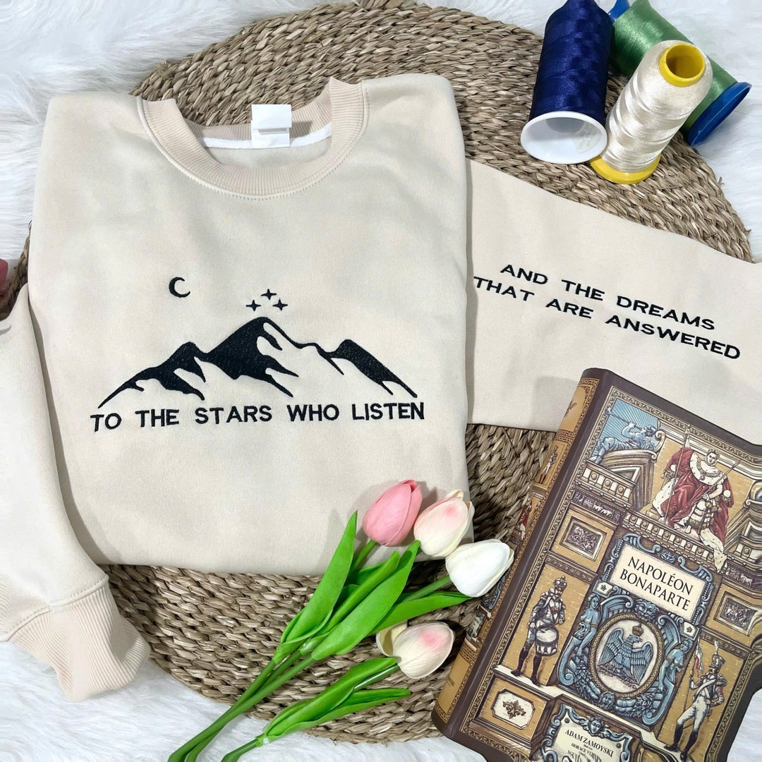 ACOTAR Embroidered Sweatshirt Stars Acotar Merch Acotar Sweatshirt ...