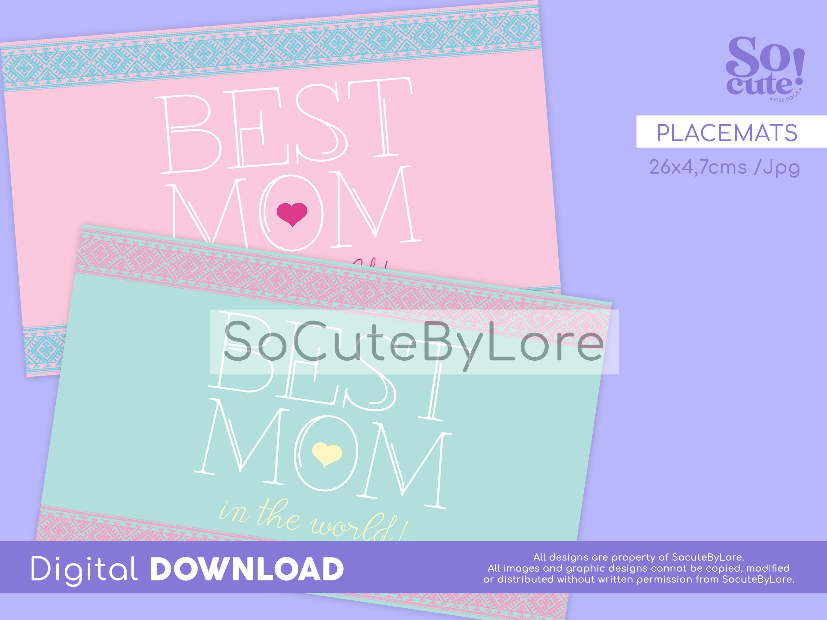 Printables Mother's Day Placemats - Etsy