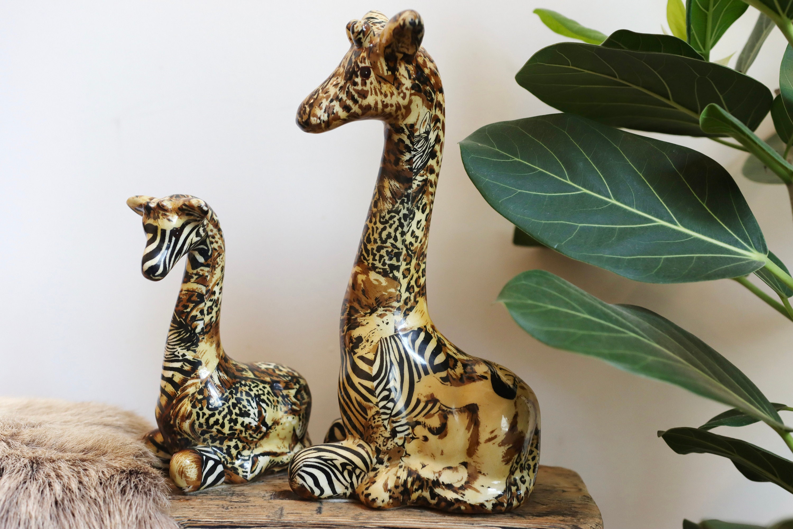 Safari Giraffe Set / Vintage Safari Giraffes/ Vintage Giraffes/ Ceramic ...