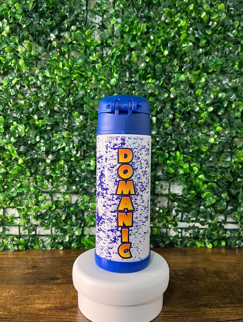 Custom Sonic the Hedgehog Water Bottle, 12oz Stainless Steel Kids ...