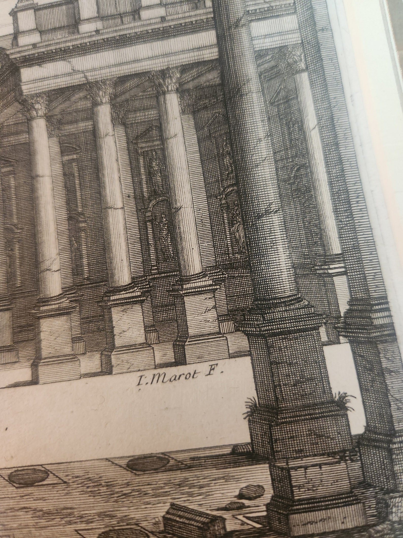 Baroque Drawing Sketch by I. Marot - Etsy