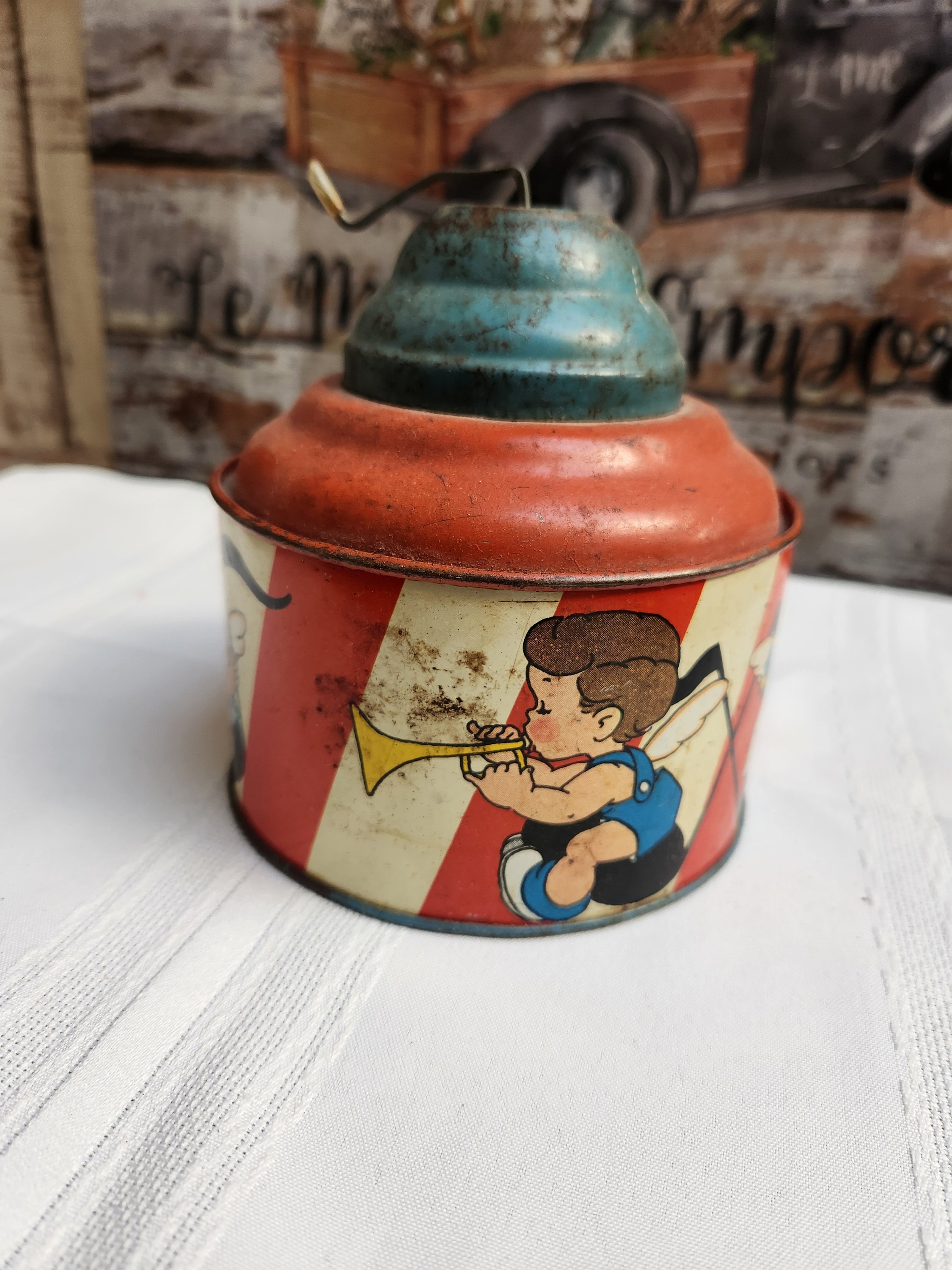 Vintage Ohio Arts 1940s Lithographed Steel Music Box Toy - Etsy