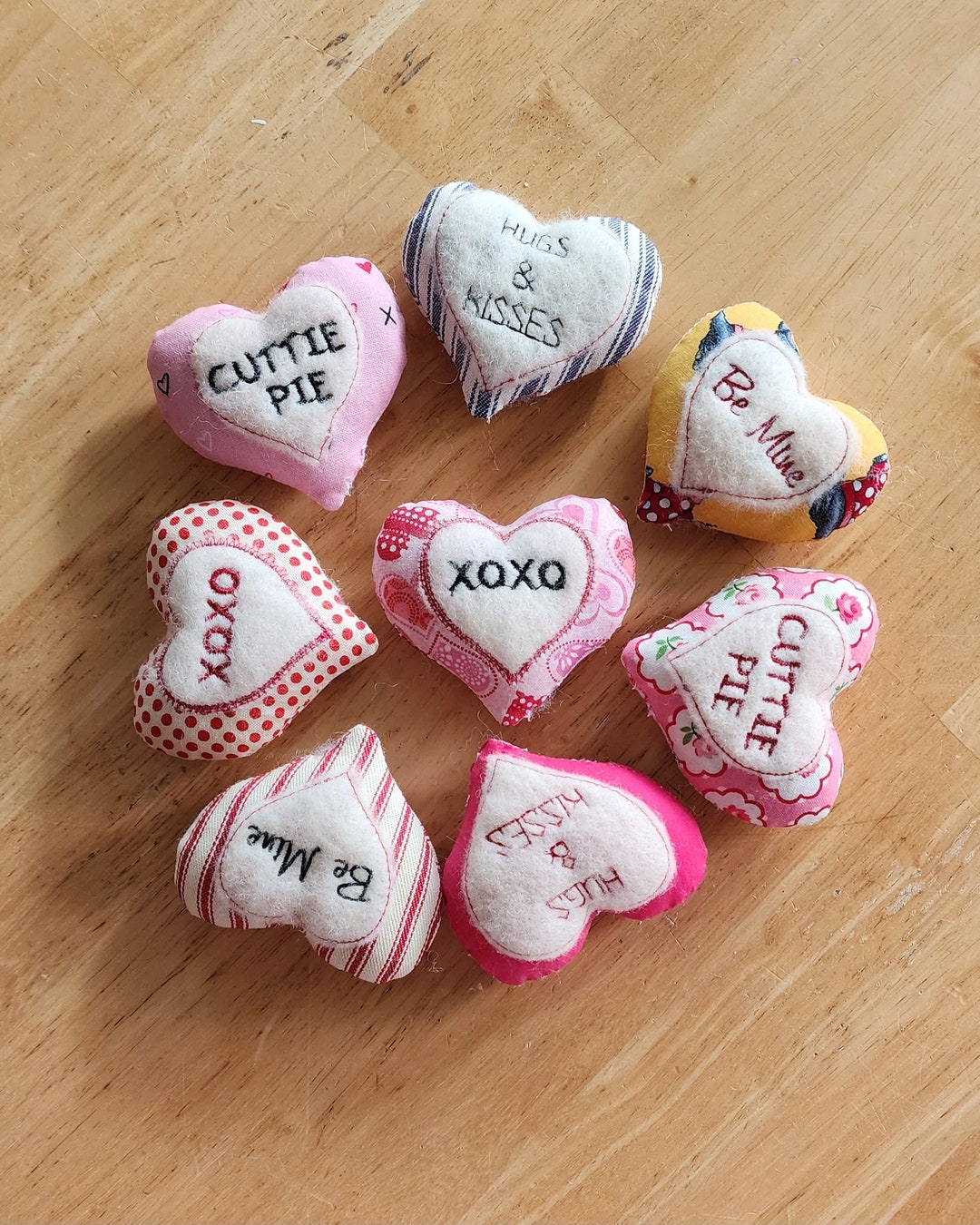Conversation Hearts in the Hoop Embroidery Designs Bowl/purse Decor - Etsy