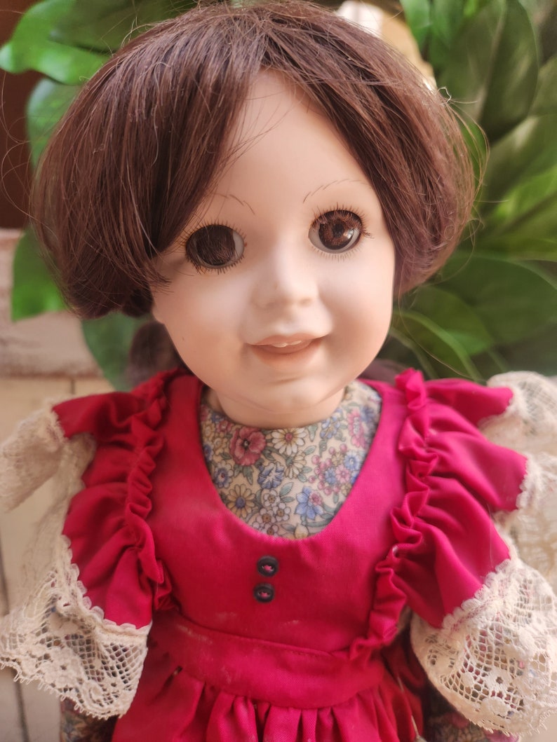 Vintage Heidi Doll on Stand - Etsy