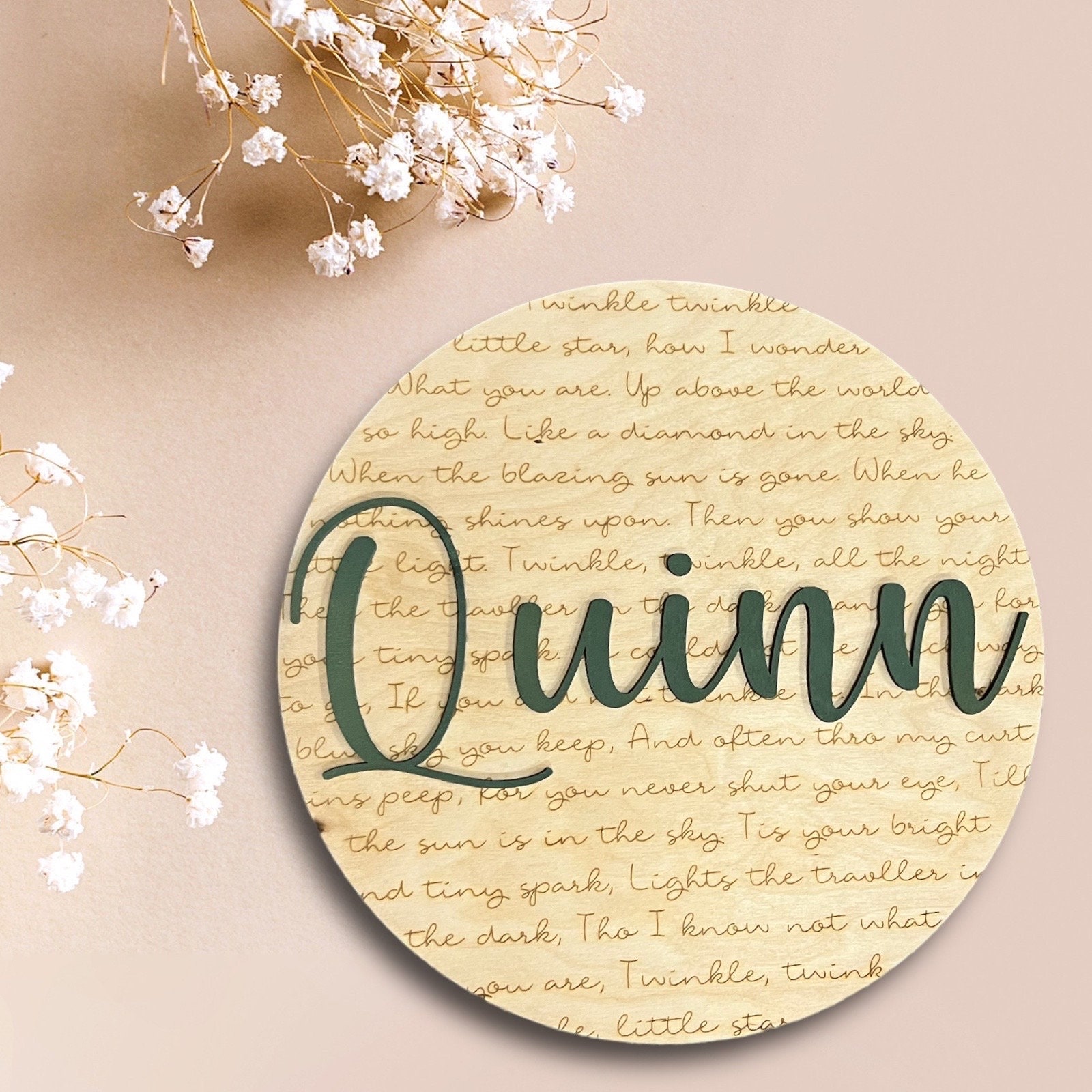 Twinkle Twinkle Little Star Personalized Nursery Sign Baby - Etsy