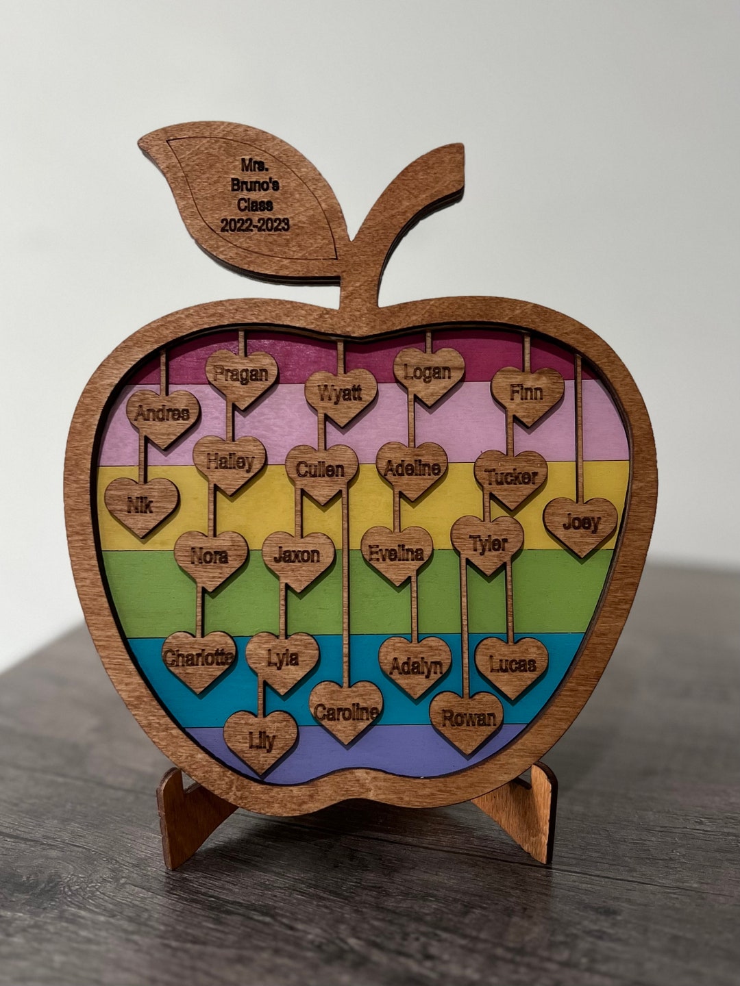 Personalized Classroom Apple - Etsy