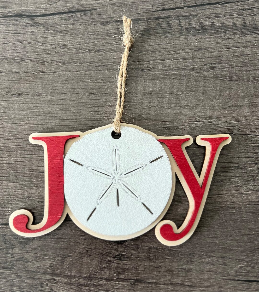 JOY Sand Dollar Ornament SVG File Only - Etsy