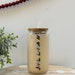 Personalized Friends Glass Cup, Name Iced Coffee Cup With Lid and Straw ...