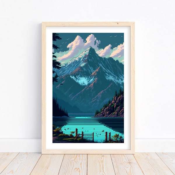 Pixel Art Print - Etsy
