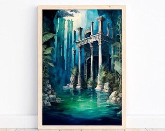Atlantis Art Painting - Etsy