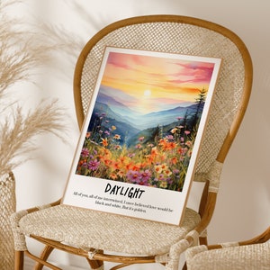 Daylight Poster, Taylor Swift, Watercolor Illustration Print, Digital ...