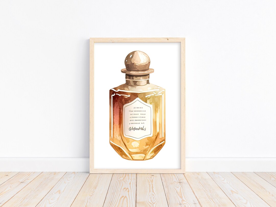 Vintage Perfume Art Print Vintage Perfume Watercolor Art Watercolor ...