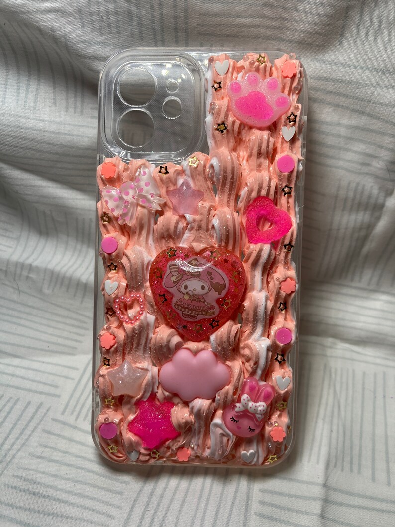 My Melody iPhone 12 Decoden Case - Etsy