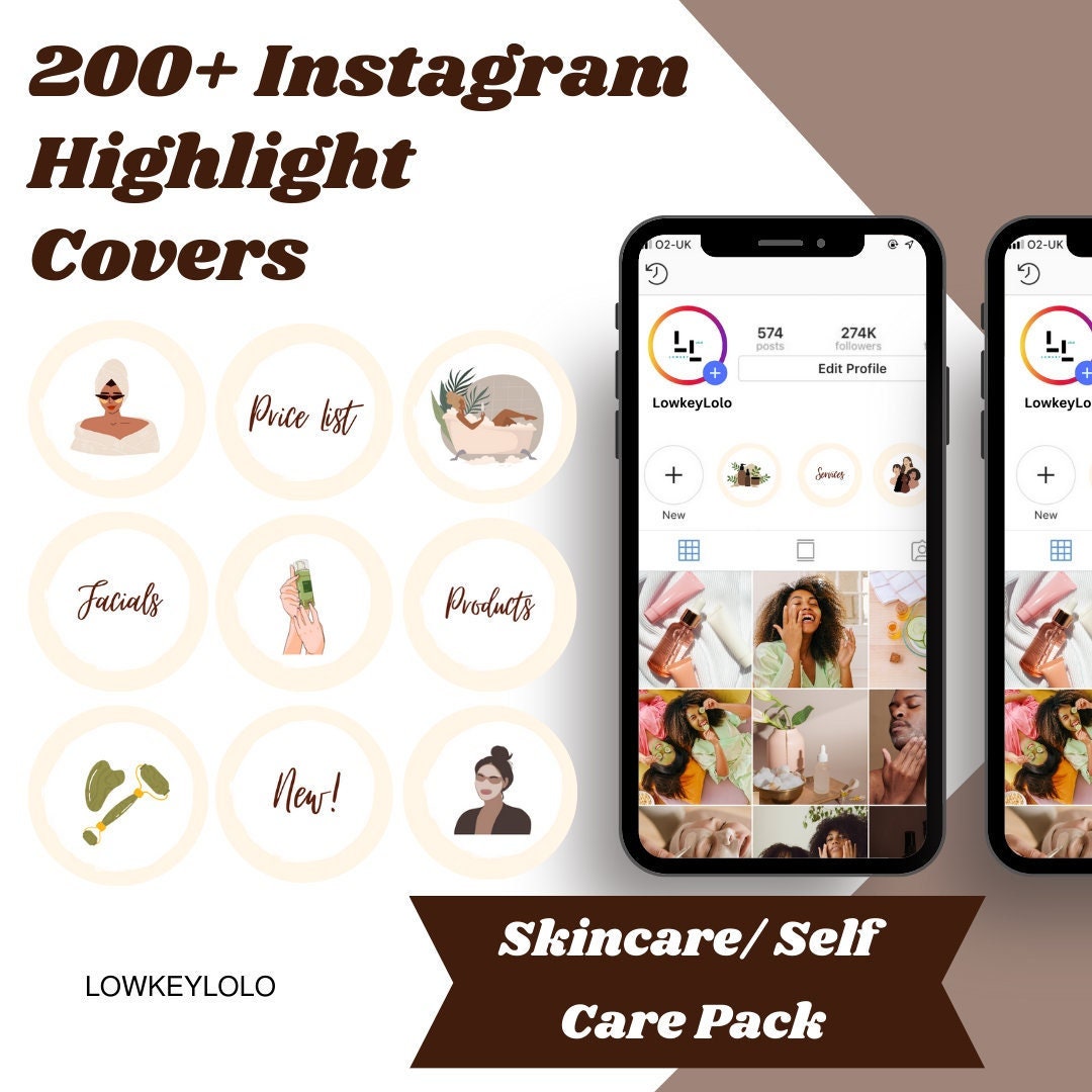 Instagram Story Highlight Covers for Instagram Skincare Highlight ...