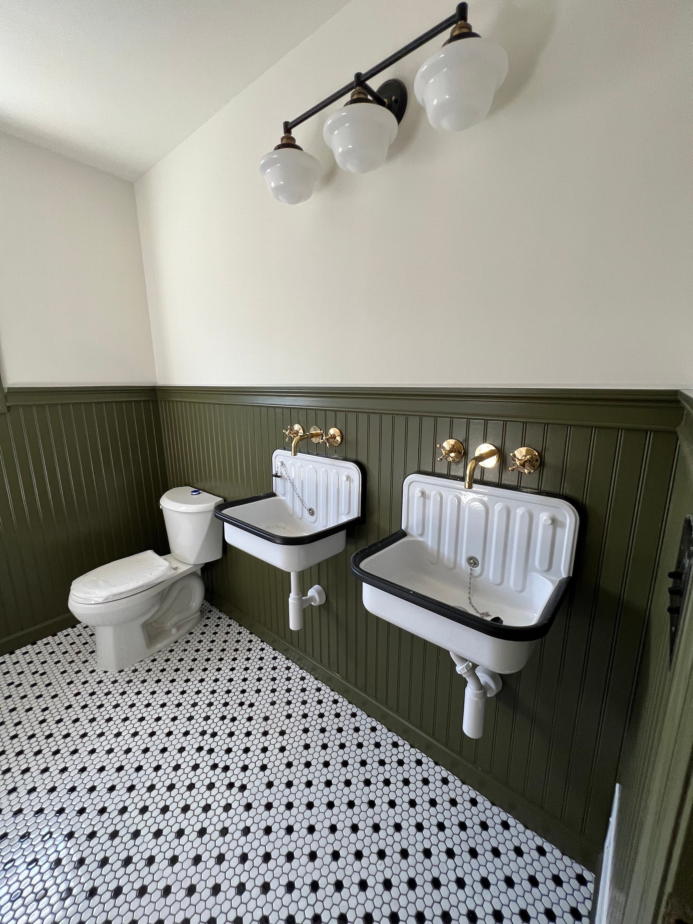 Unlacquered Solid Brass Wall Mountfaucet , Bathroom Faucet , Powder ...