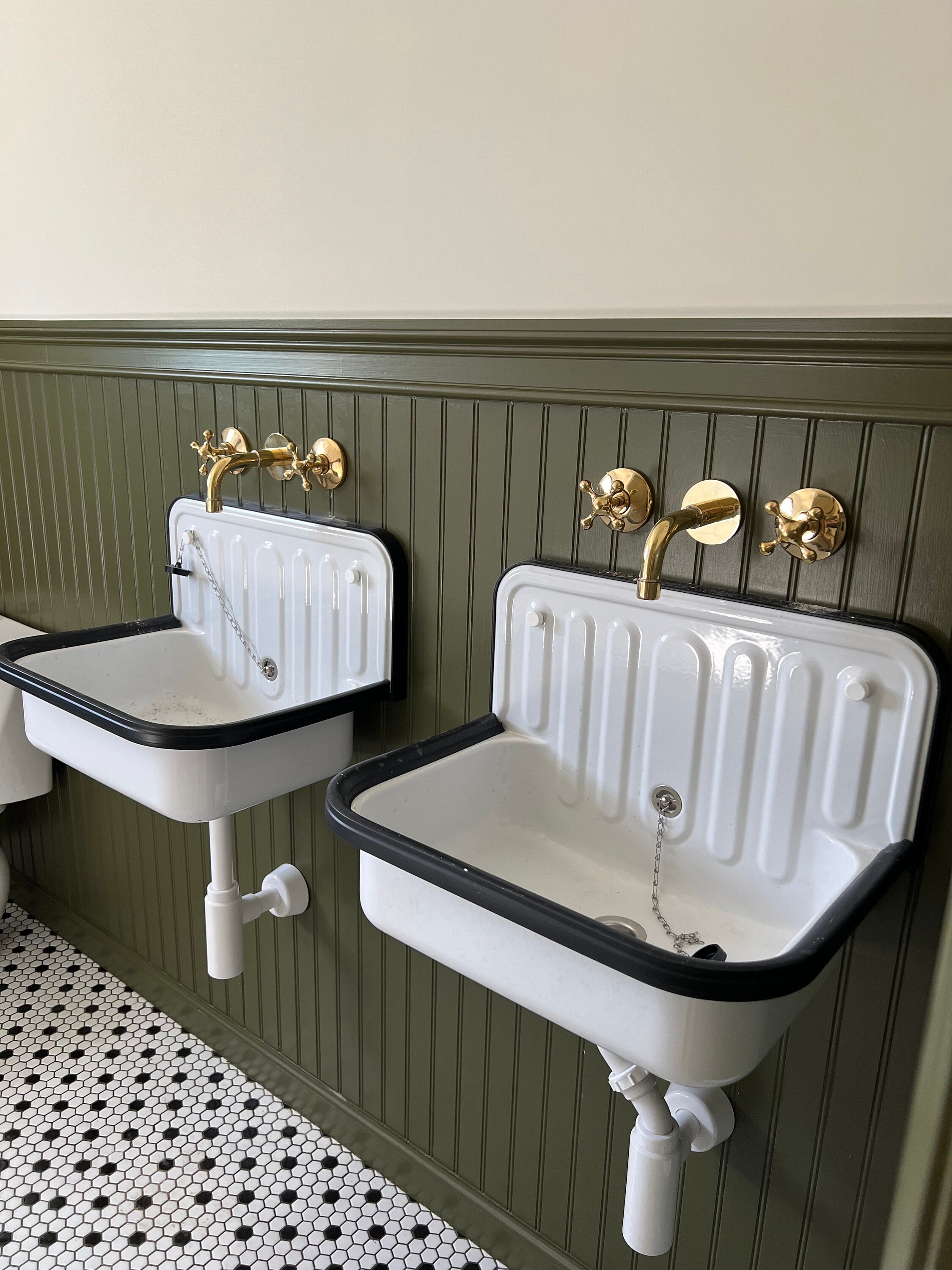 Unlacquered Solid Brass Wall Mountfaucet , Bathroom Faucet , Powder ...