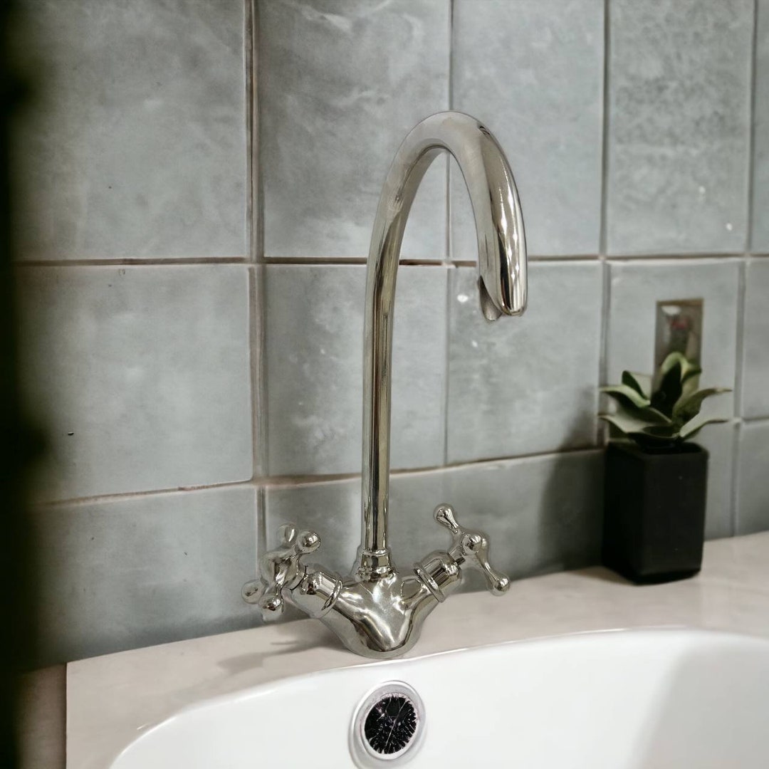 Unlacquered Solid Nickel Kitchen Faucet , Kitchen Faucet , Nickel ...