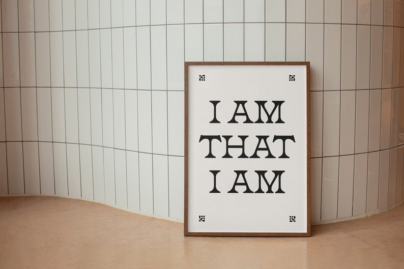 I AM THAT I AM I Am Affirmation, Spiritual Art, Energy Art ...