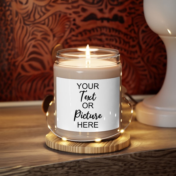 Custom Logo Candle Etsy