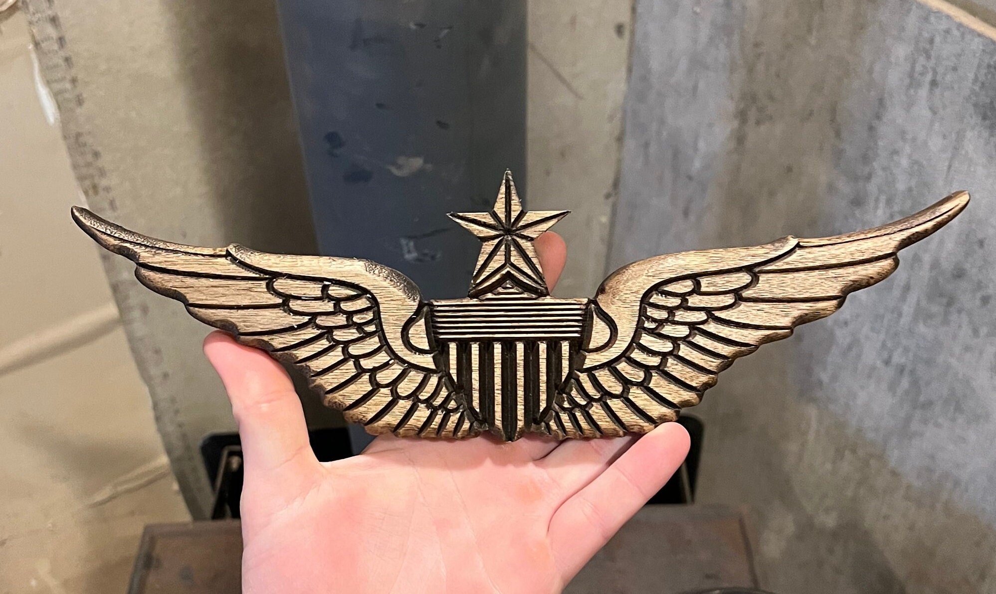 Wooden Army Aviator Wings - Etsy