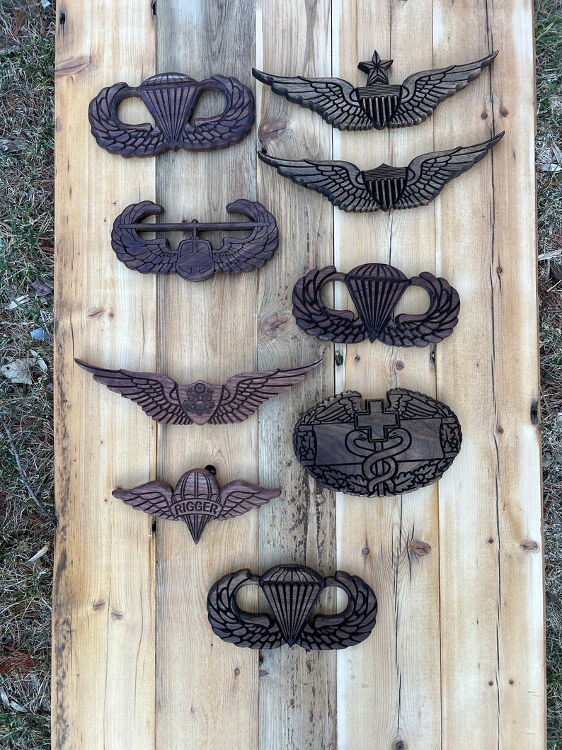 Wooden Army Medical Badge - Etsy