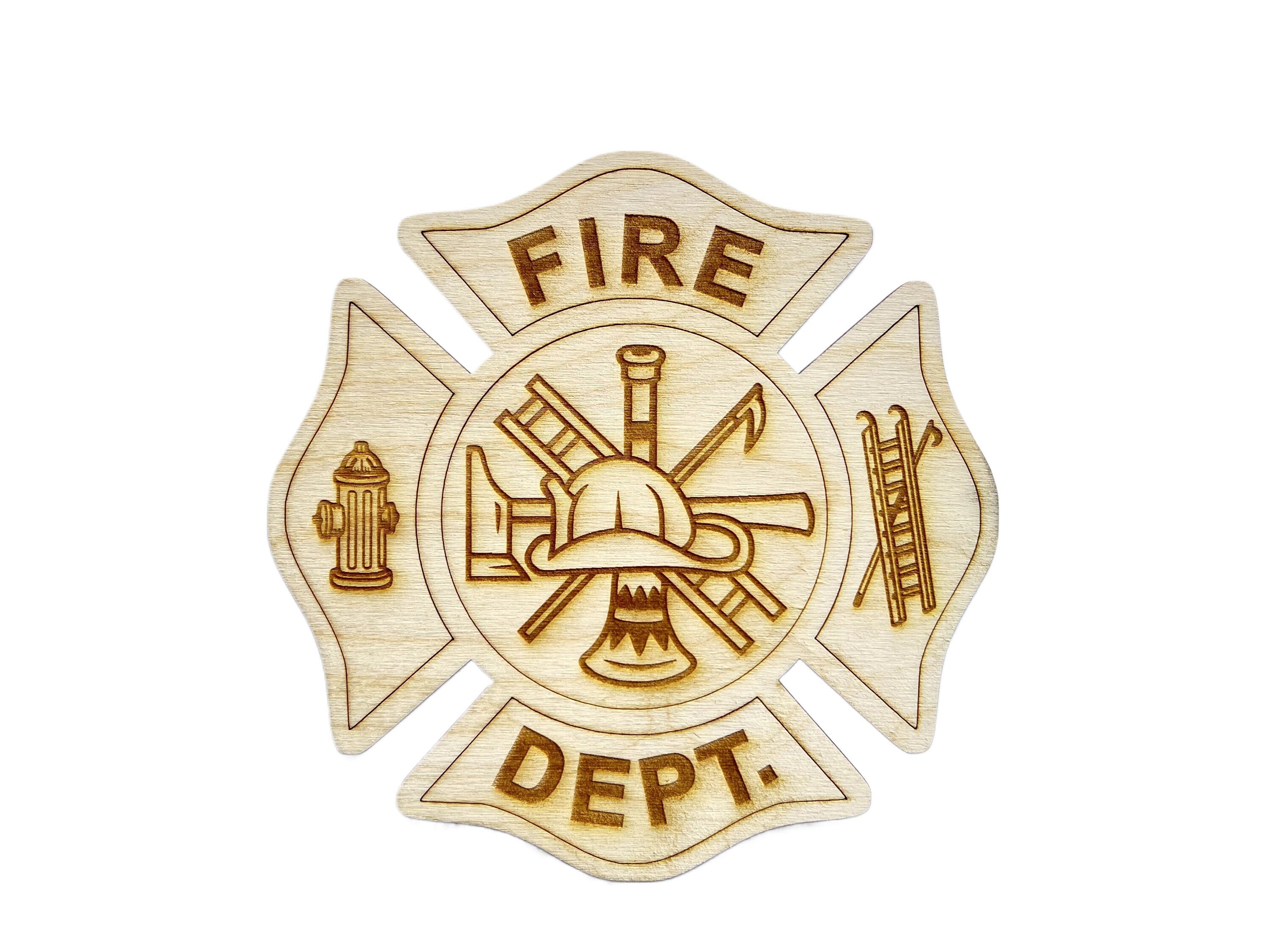 Fire Fighter Maltese Cross Laser Cut for DIY Fire and Ems-various Sizes ...
