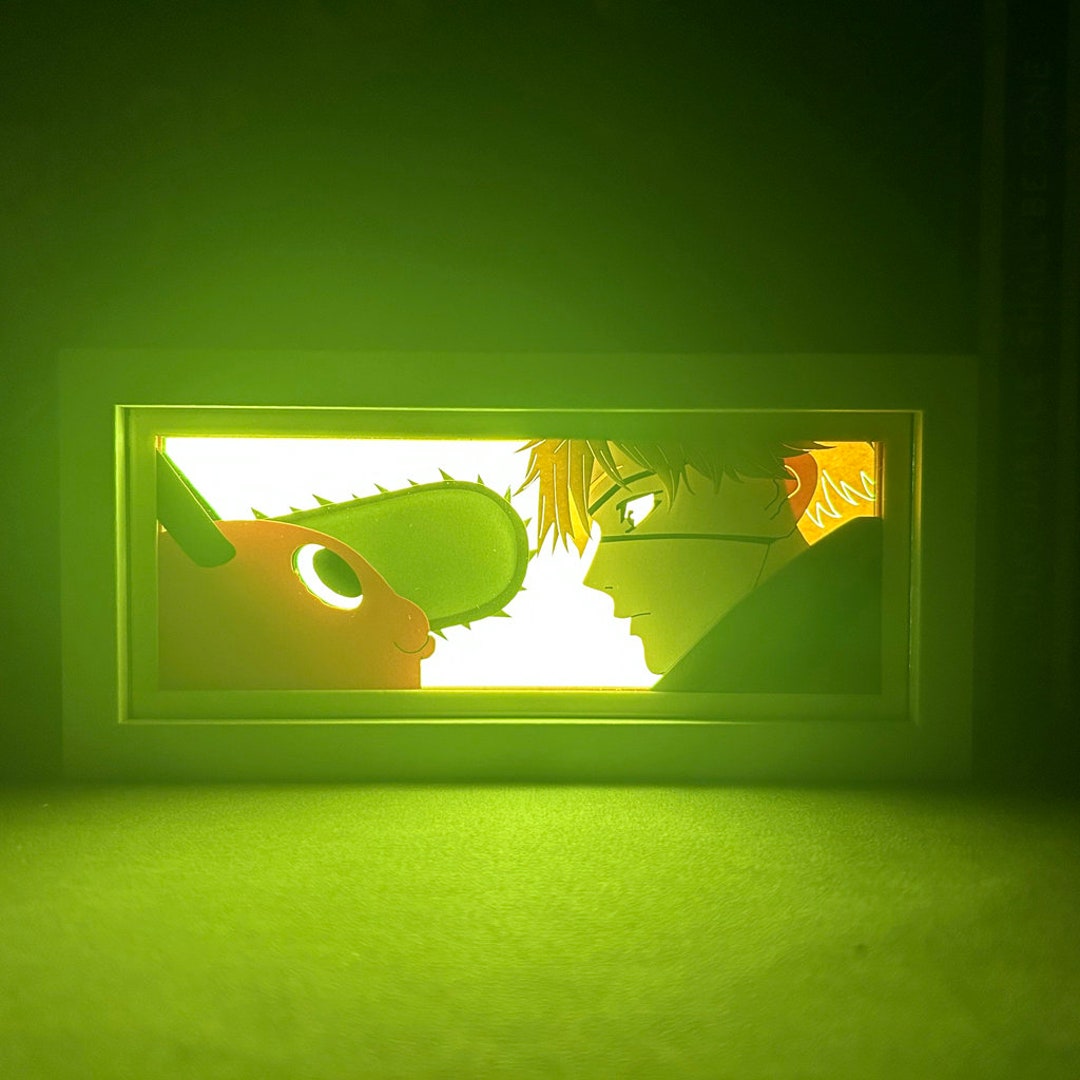 Anime Led Light Box, RGB, Table Lamp, Handmade, Crafted, 3D Paper ...