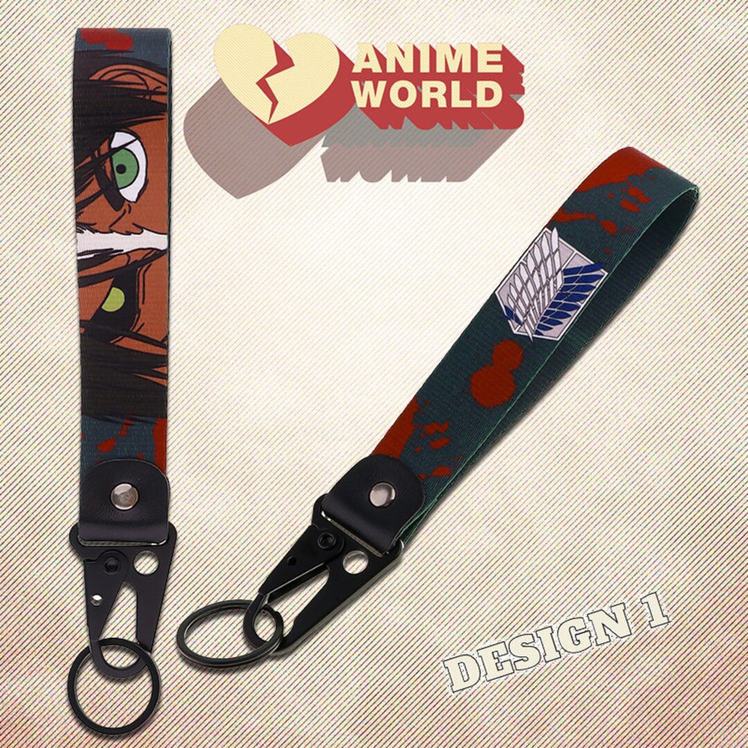 Anime Lanyard Jet Tag Keychain JDM, Classic Anime Embroidered Sew Key ...