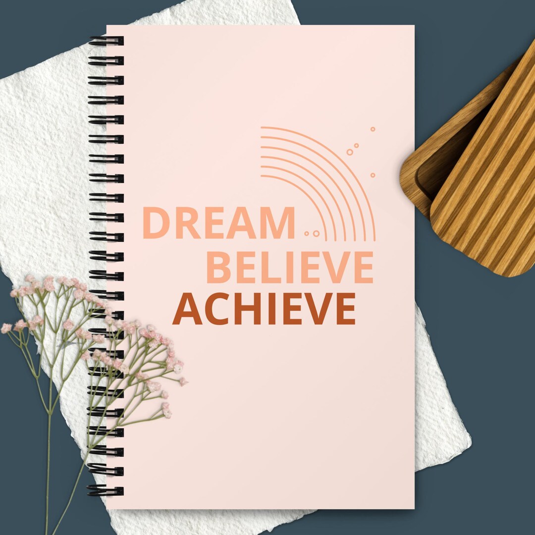 Motivational Spiral Notebook - Etsy
