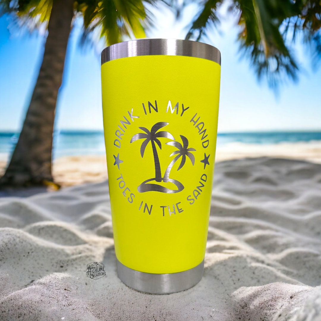 Toes in the Sand Tumbler | Beach Cup | Gifts for Mom | Vacation Cups ...
