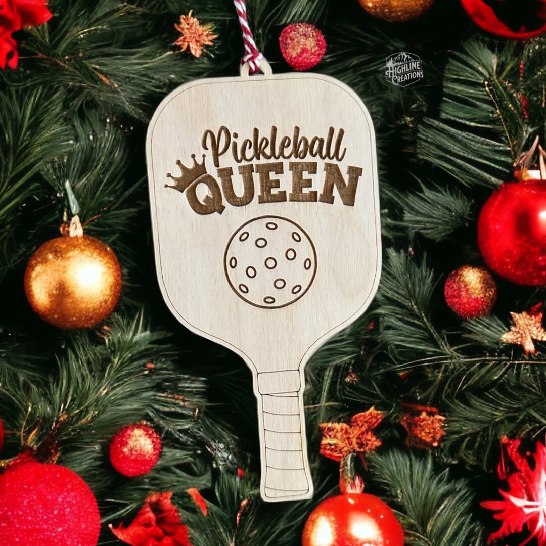 Pickleball Christmas Ornament | Pickleball Paddle Ornament | Pickleball ...