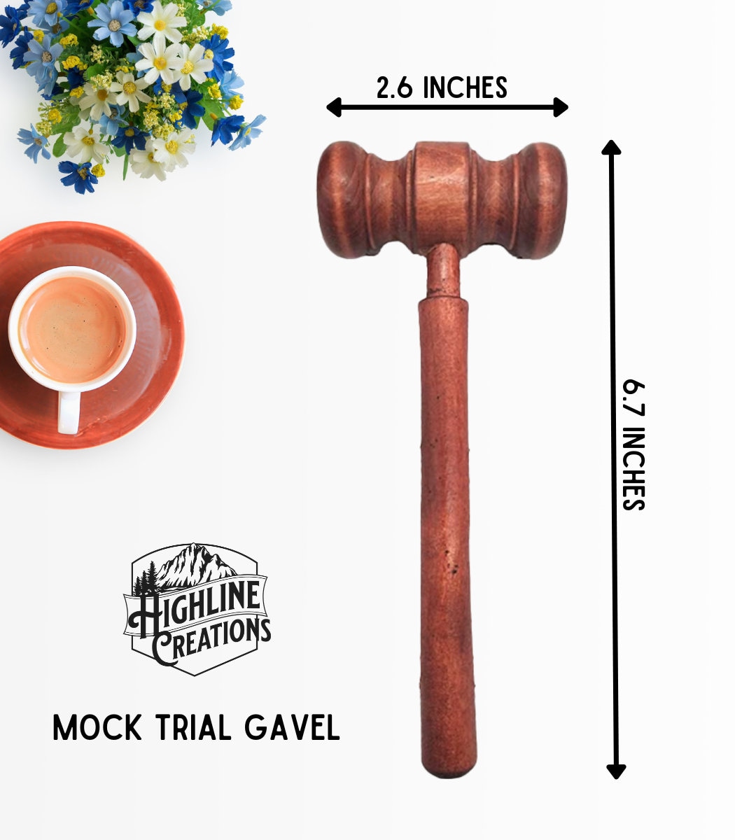 Mock Trial Gavel | Personalized Gavel | Legal Awards | Game Night Props ...