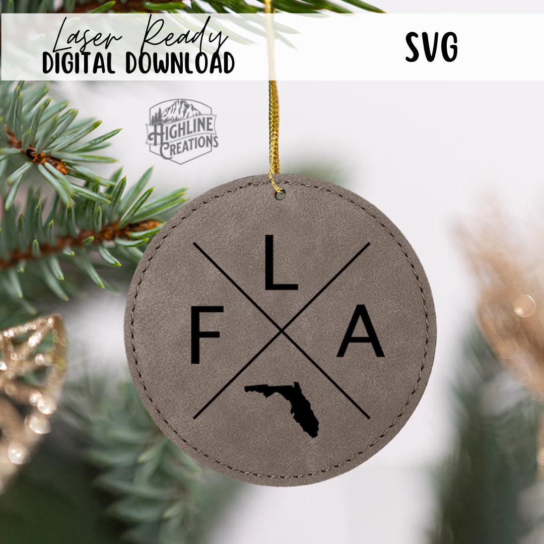 Florida SVG Laser Cut File | Laser Ready Digital Download | Tropical ...