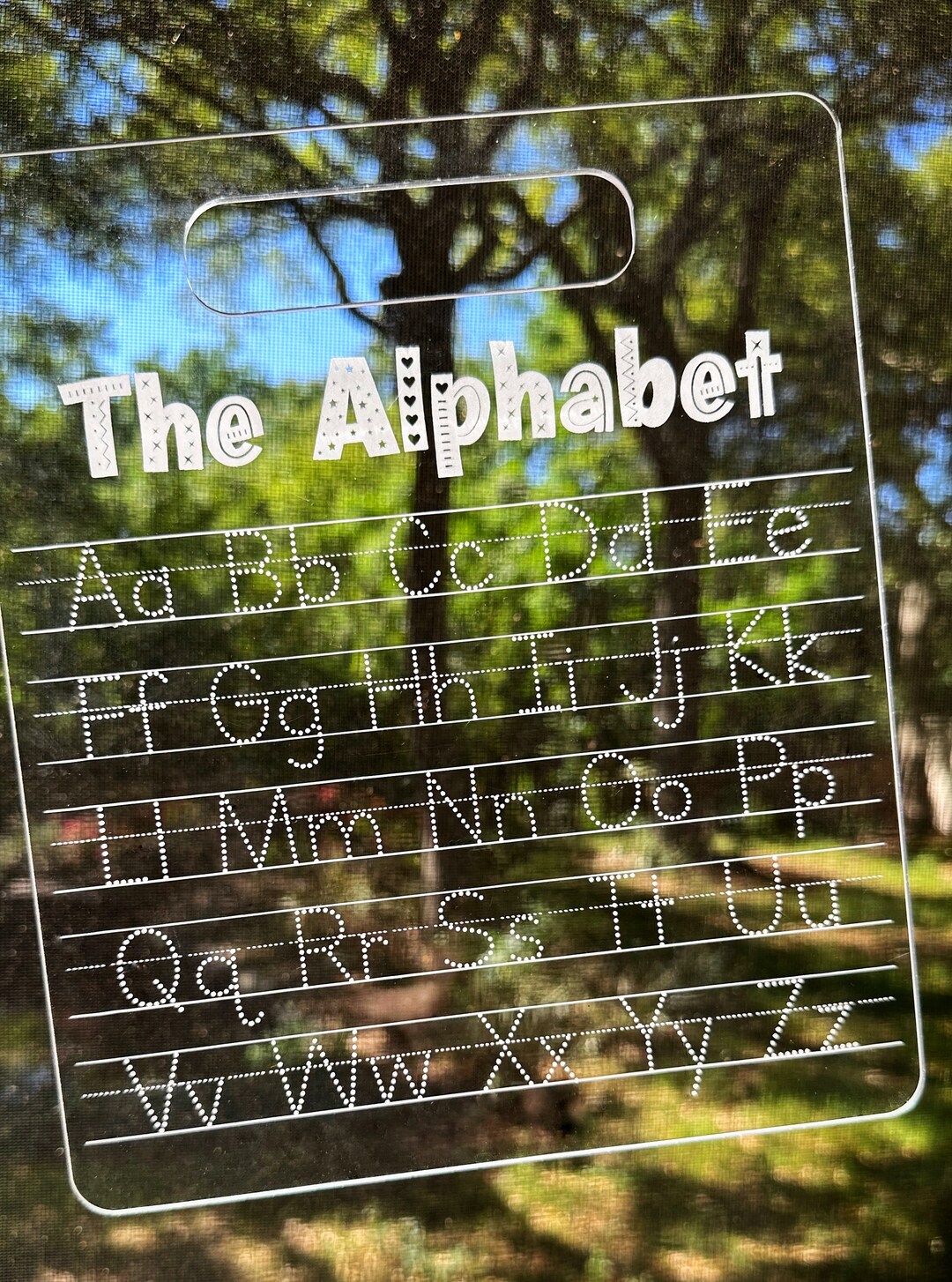 Alphabet Tracing Board Handwriting Practice Board Homeschool Learning ...