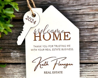 Real Estate Gift Basket Tag | Realtor Closing Gift Thank You Tag ...