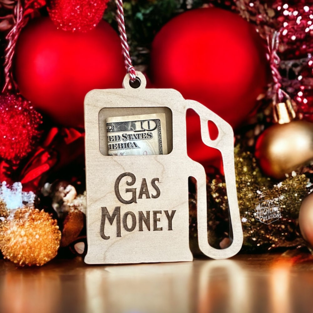 Gas Money Ornament | Road Trip Fund | Money Holder Gift | Unique ...