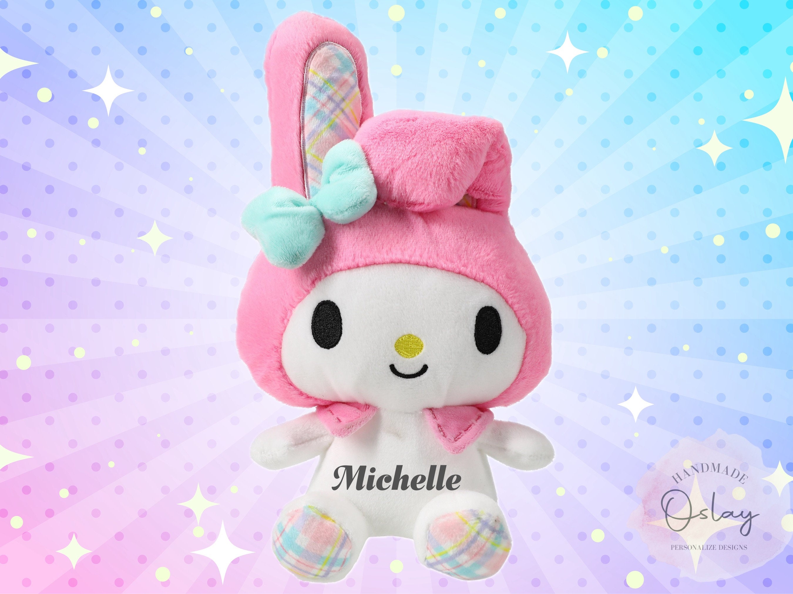 6.5-8in Personalized Hello Kitty Plush Custom Hello Kitty Squishmallow ...