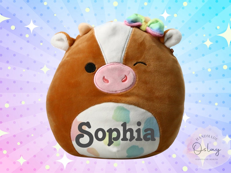 7.5 in Custom Squishmallows Personalized Plush Squishmallows Dottie ...