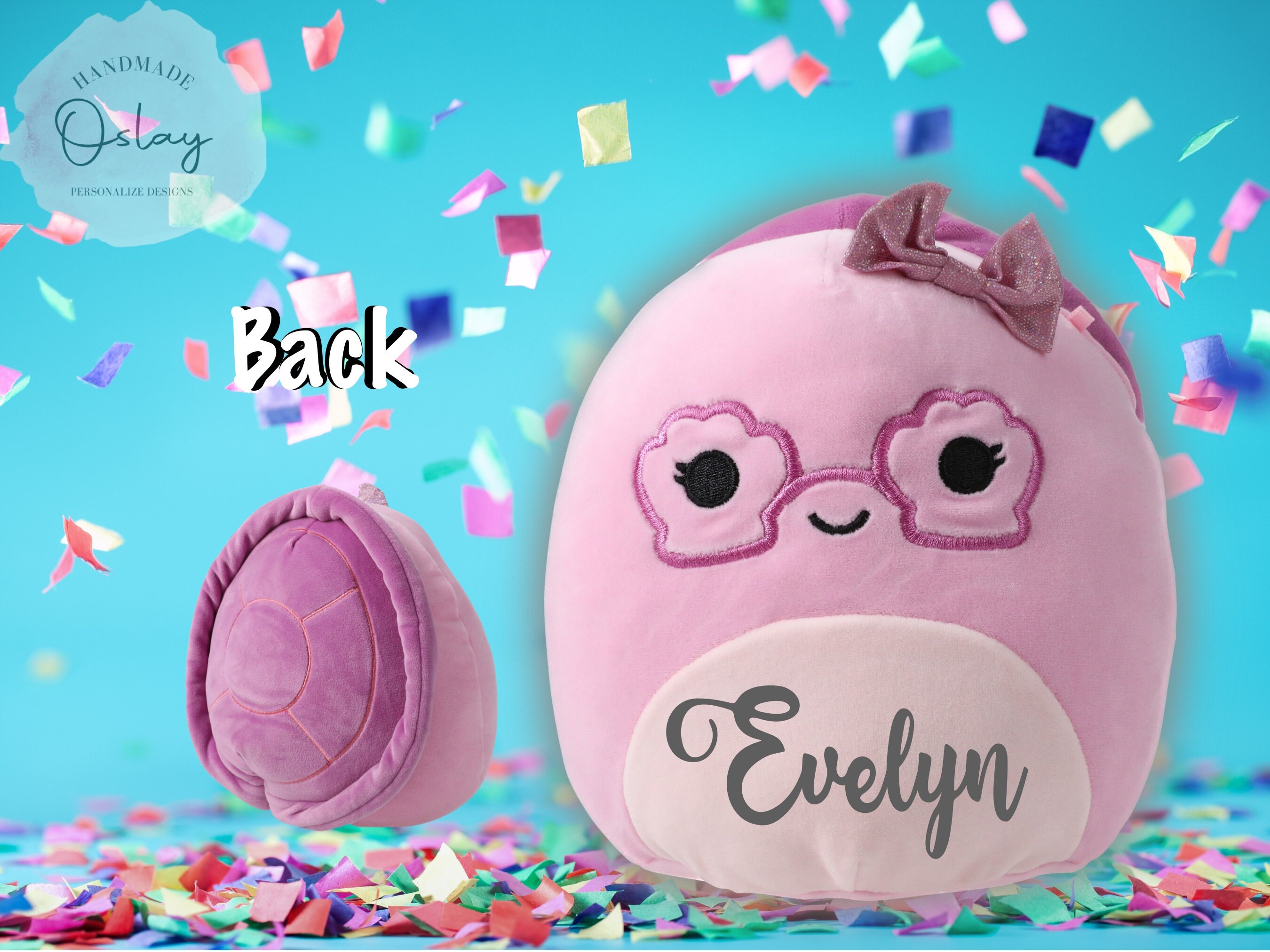 7.5in Custom Squishmallow Custom Plushie Squishmallow Birthday Party ...