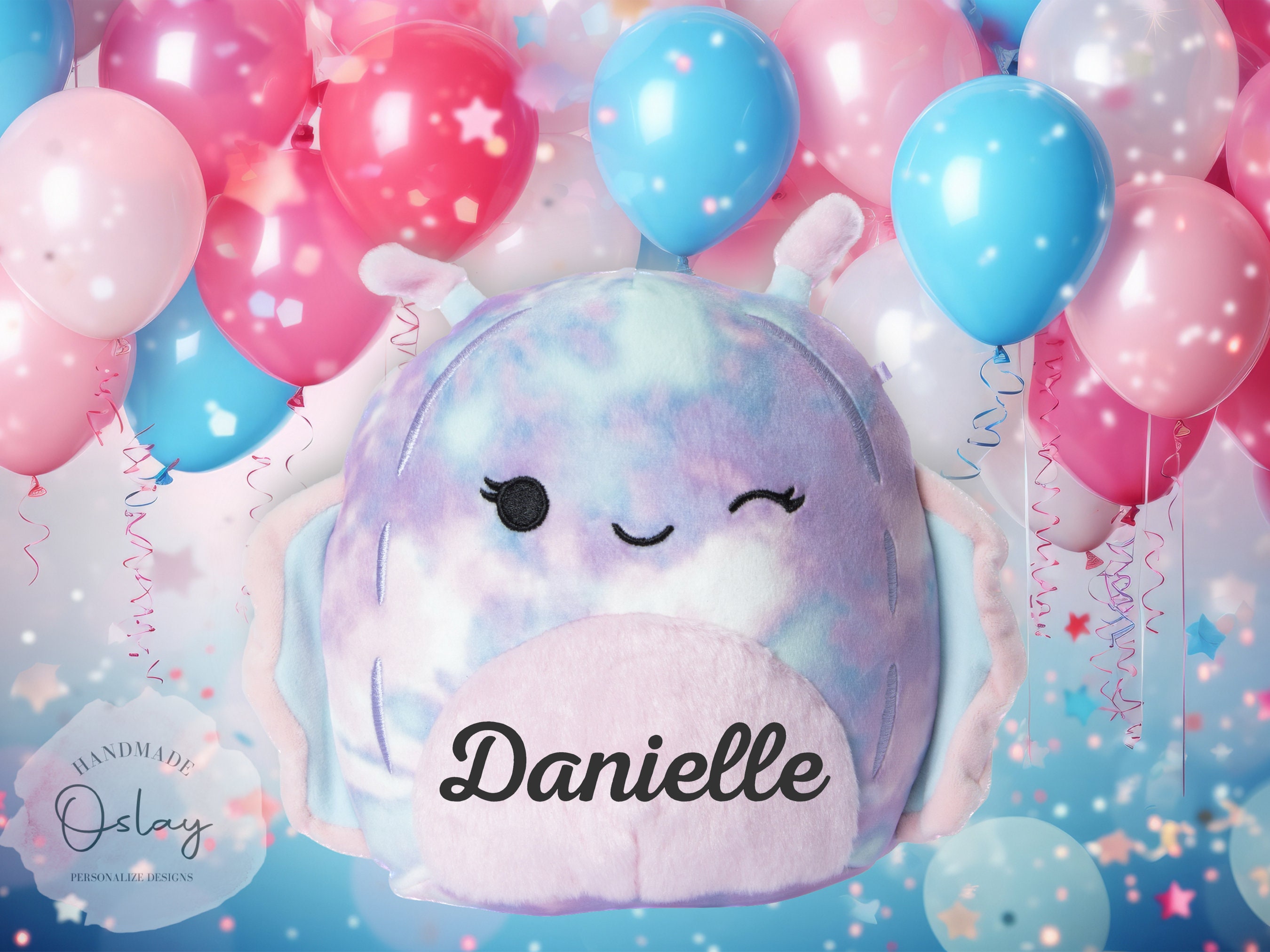 7.5 in Custom Squishmallows Personalized Plush Squishmallows Dottie ...