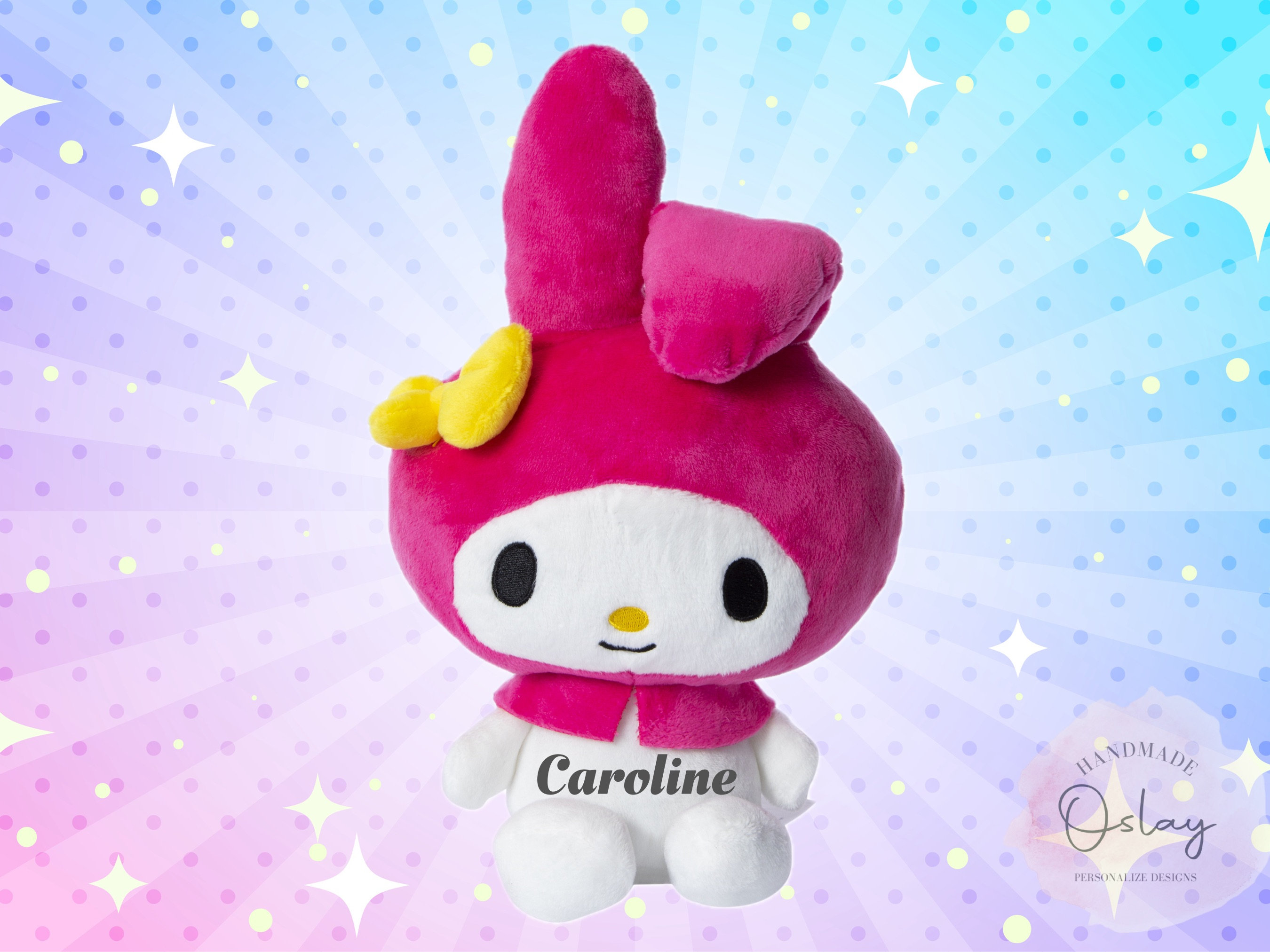 6.5-8in Personalized Hello Kitty Plush Custom Hello Kitty Squishmallow ...